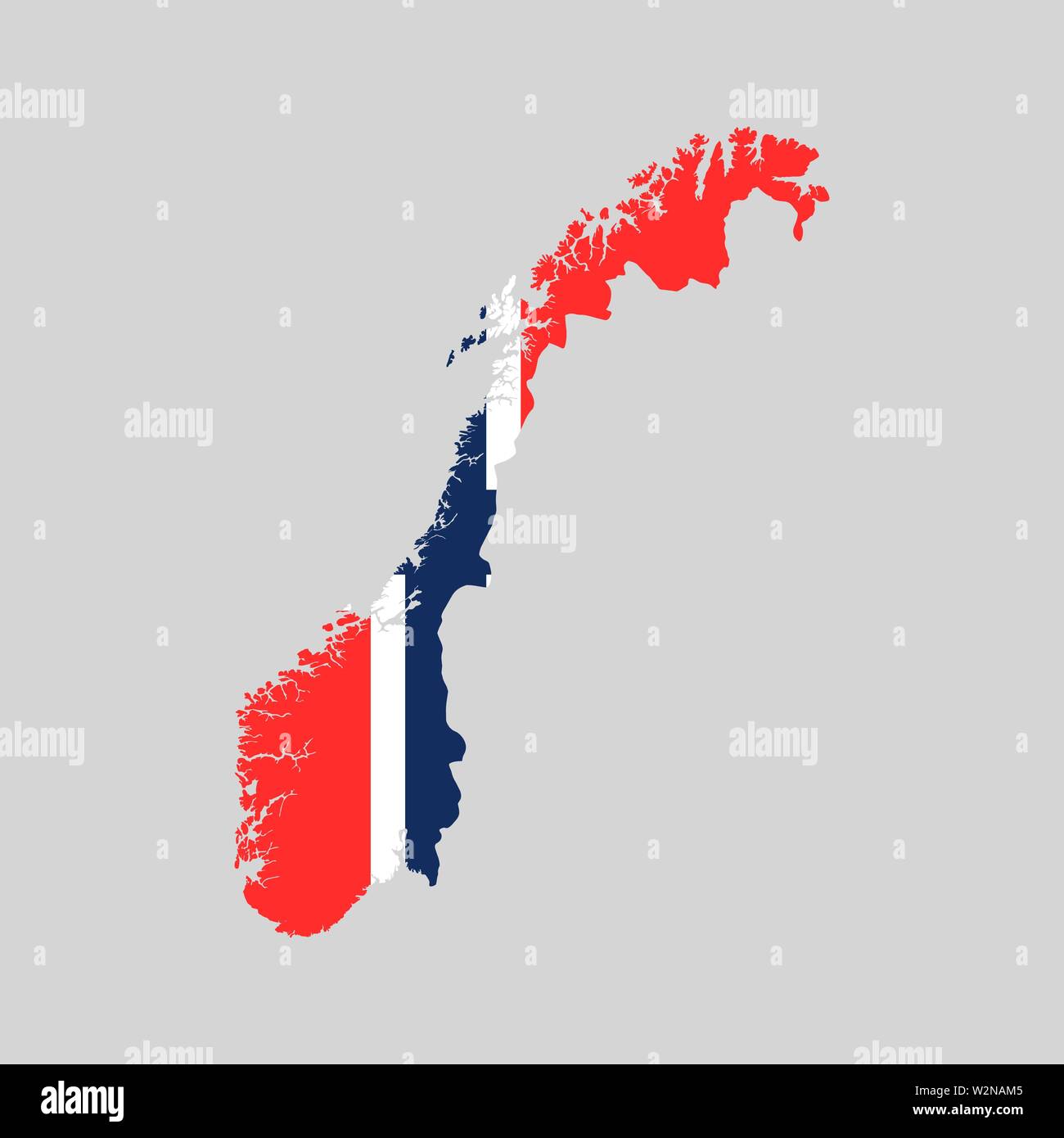 National Norway flag map background. Vector eps10 Stock Vector Image ...