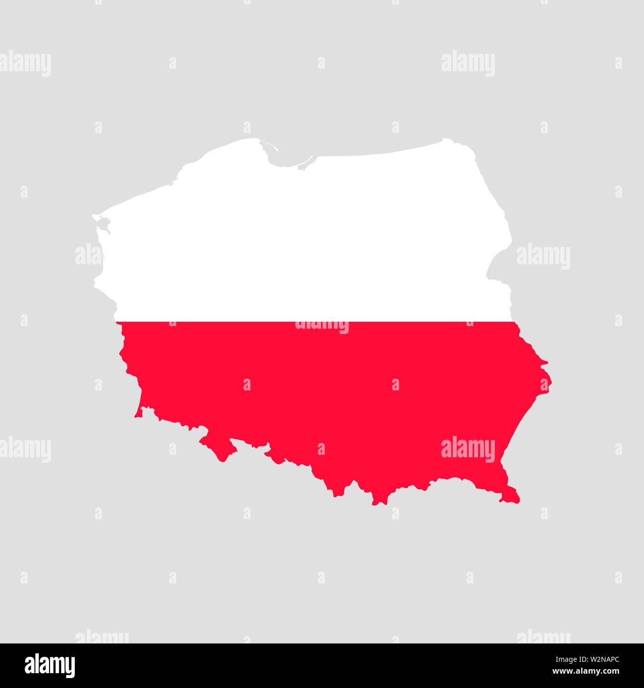 Poland flag button map hi-res stock photography and images - Alamy
