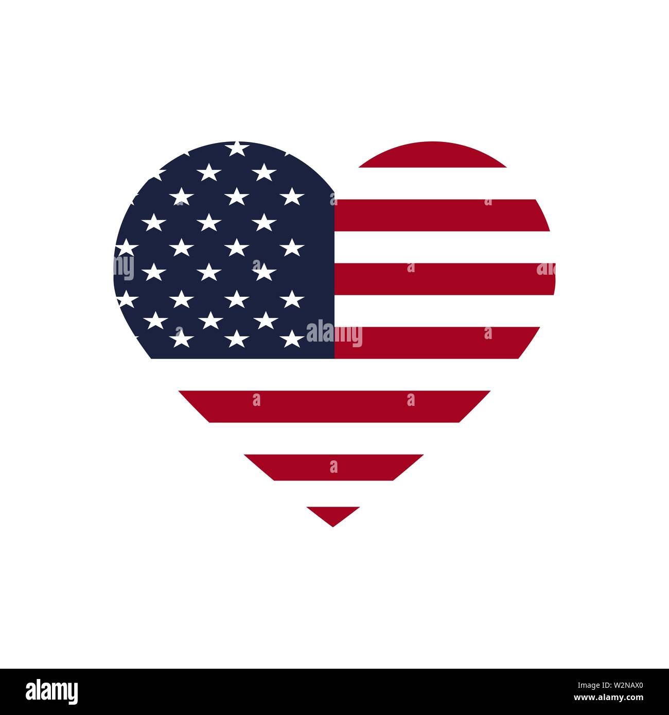 United States heart sign background. Vector eps10 Stock Vector Image ...