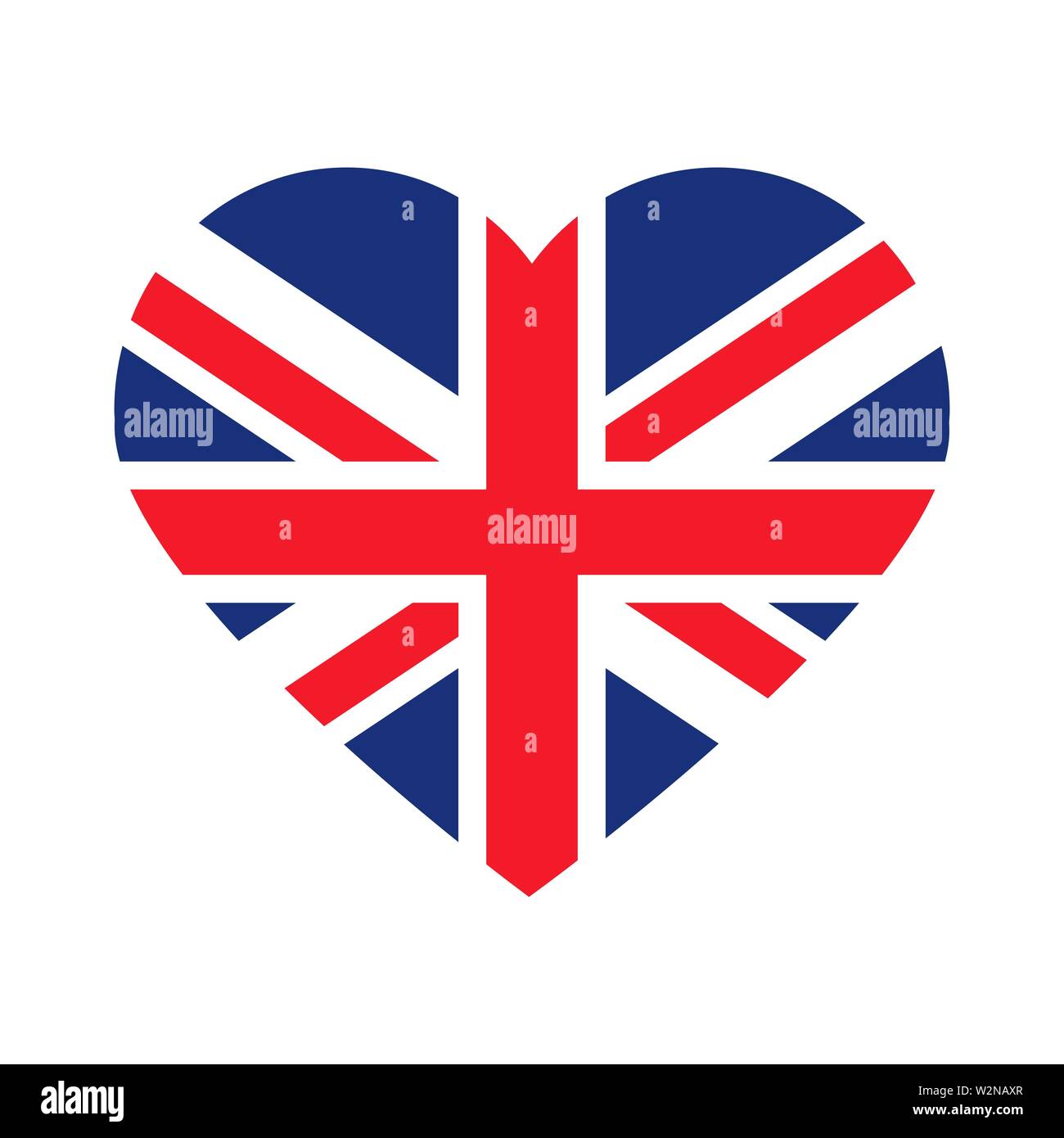 United Kingdom flag heart icon. Vector eps10 Stock Vector Image & Art ...