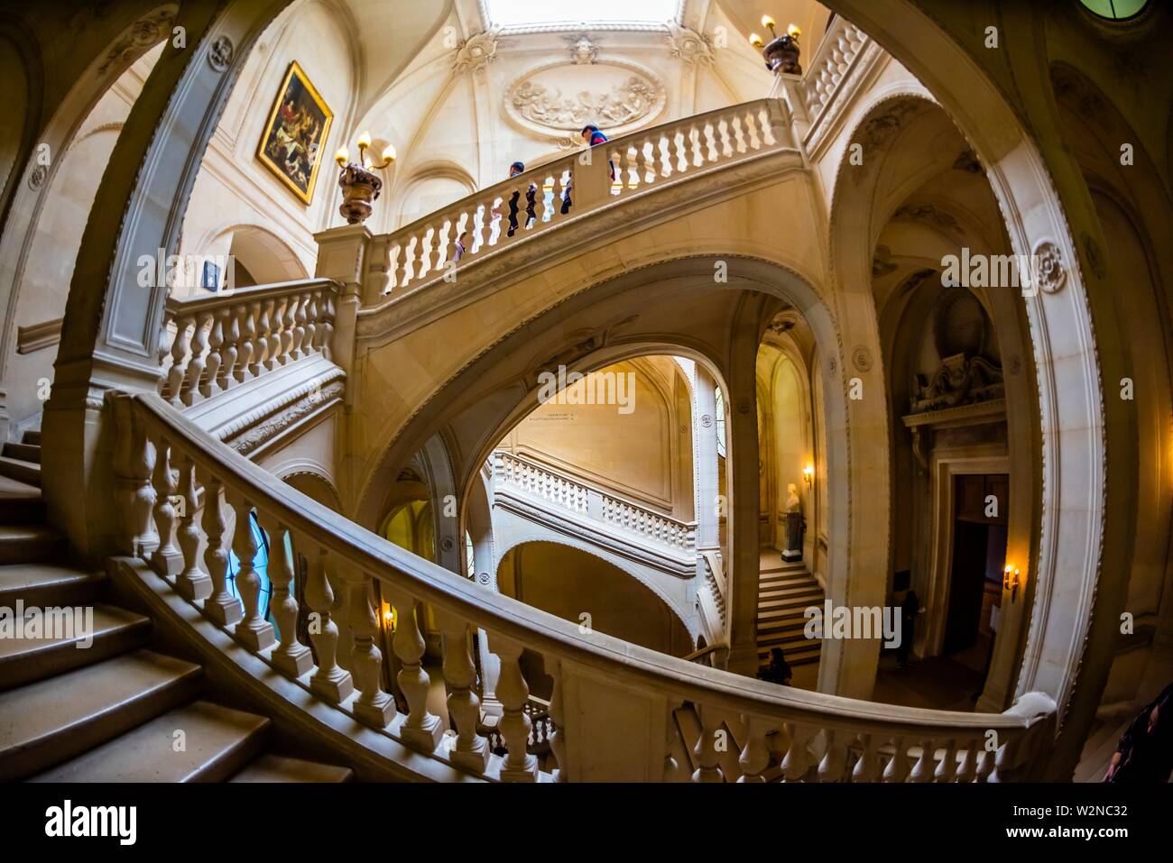 Louvre Museum Staircase High Resolution Stock Photography and Images ...