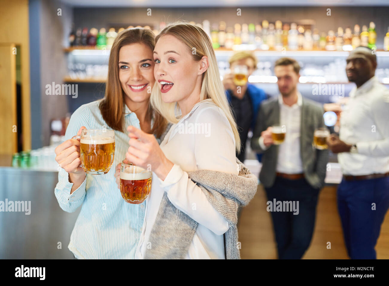 Women friends drink hi-res stock photography and images - Alamy