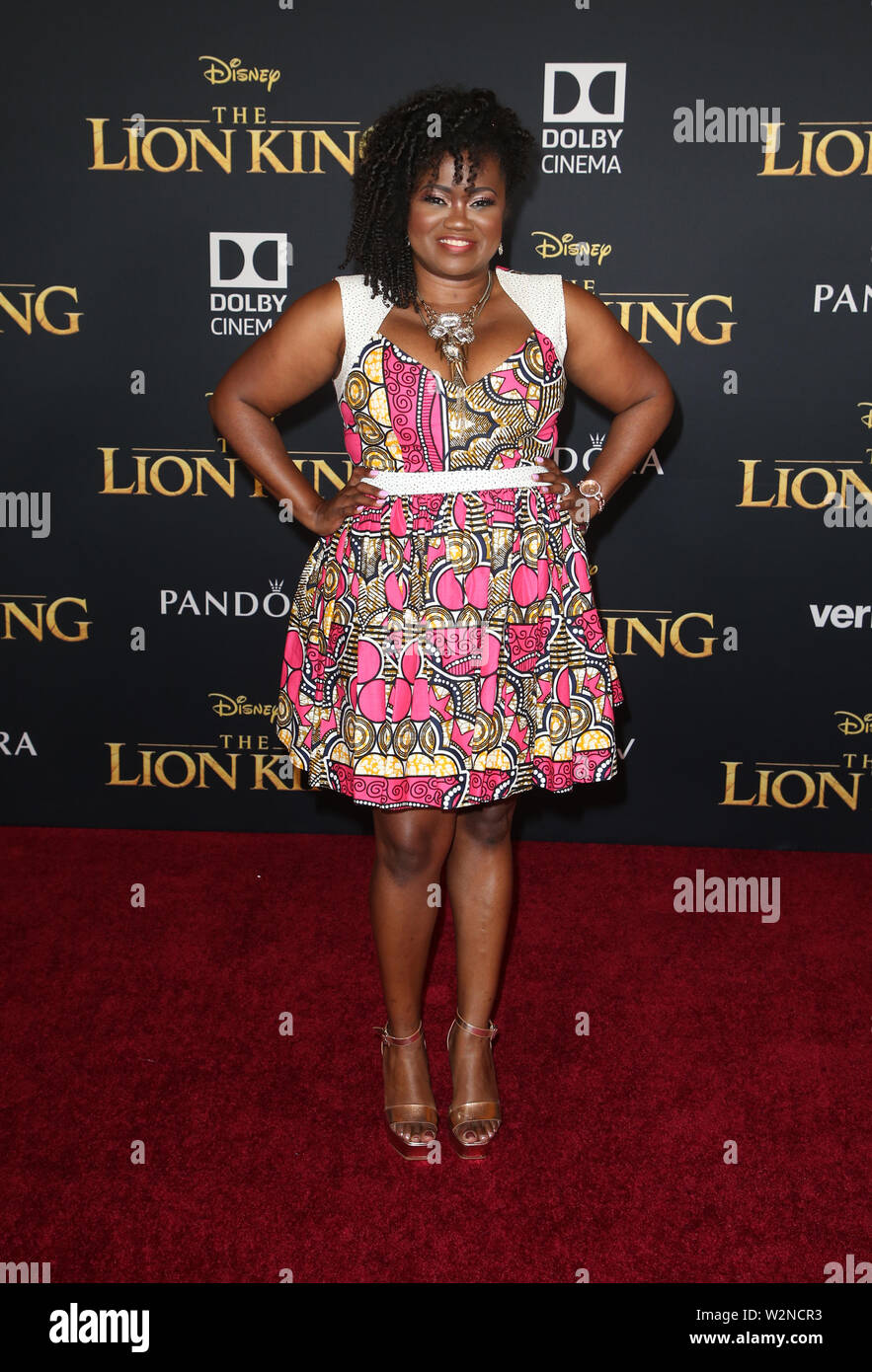 Hollywood, Ca. 9th July, 2019. Niketa Calame-Harris, at The Lion King ...