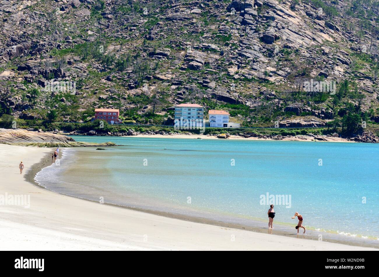 Beach of Ezaro, A Coruña, Galicia, Spain Stock Photo - Alamy