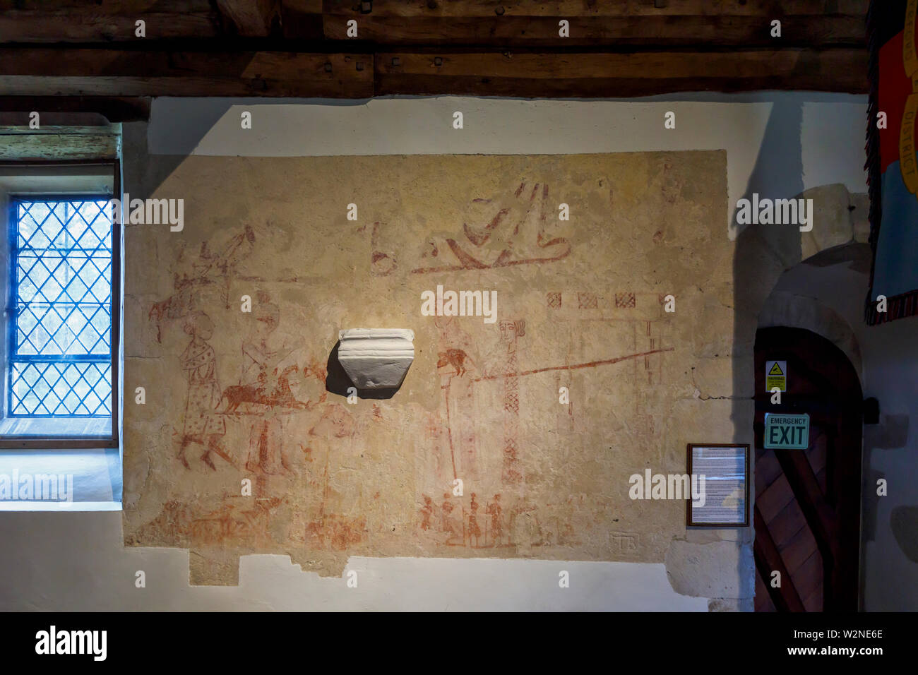 Pyrford Wall Paintings in St Nicholas' Church in the parish of Wisley ...