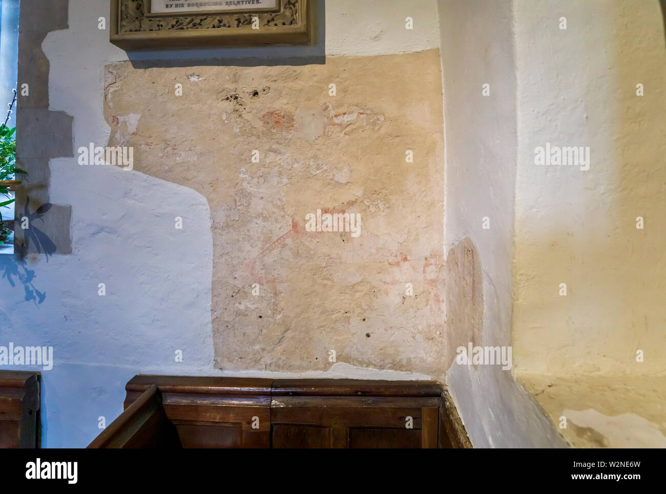 Pyrford Wall Paintings in St Nicholas' Church in the parish of Wisley ...
