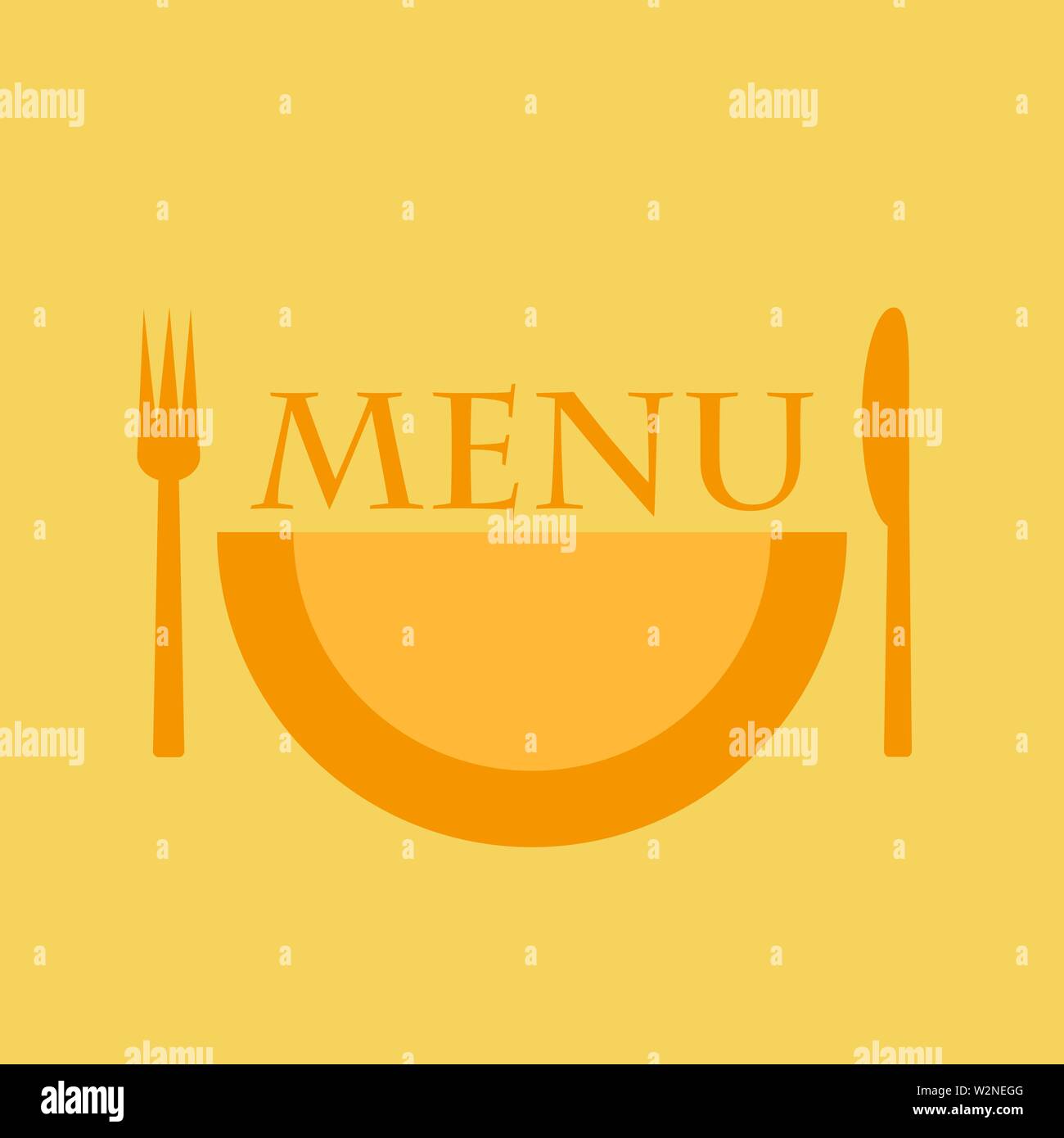 illustration frame with restaurant menu design. Vector Stock Vector ...