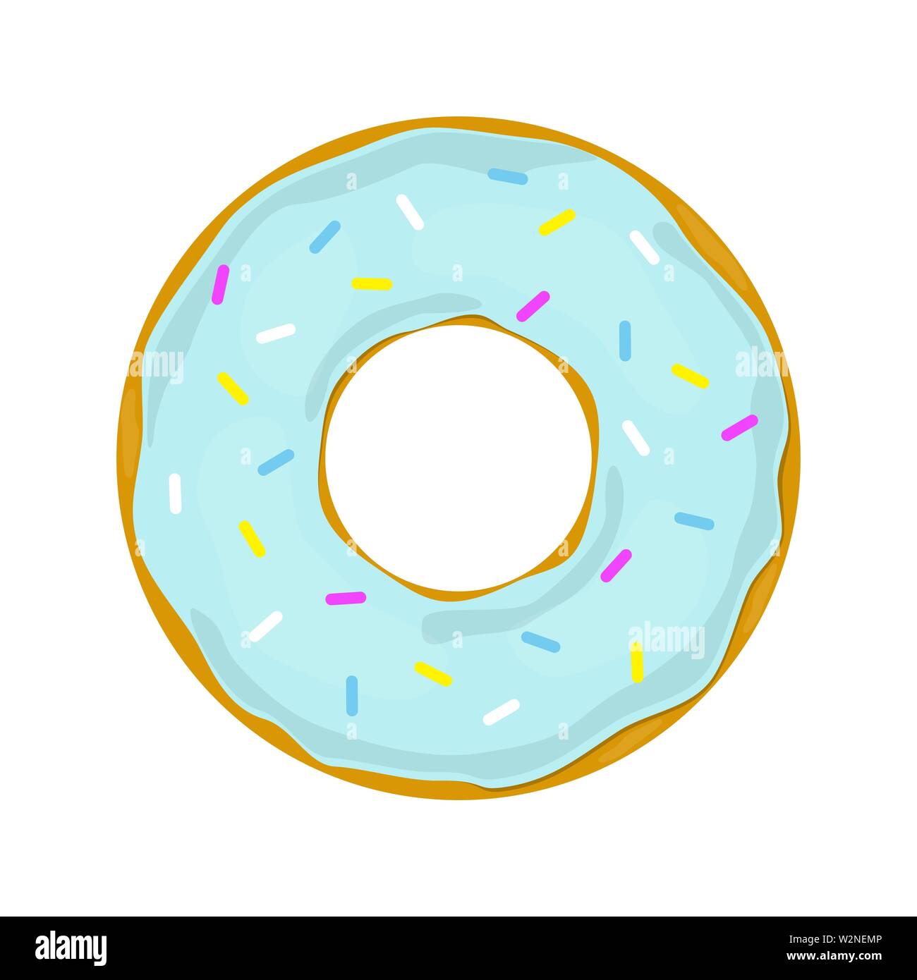 Donut icon isolated on light back. Vector illustration Stock Vector ...
