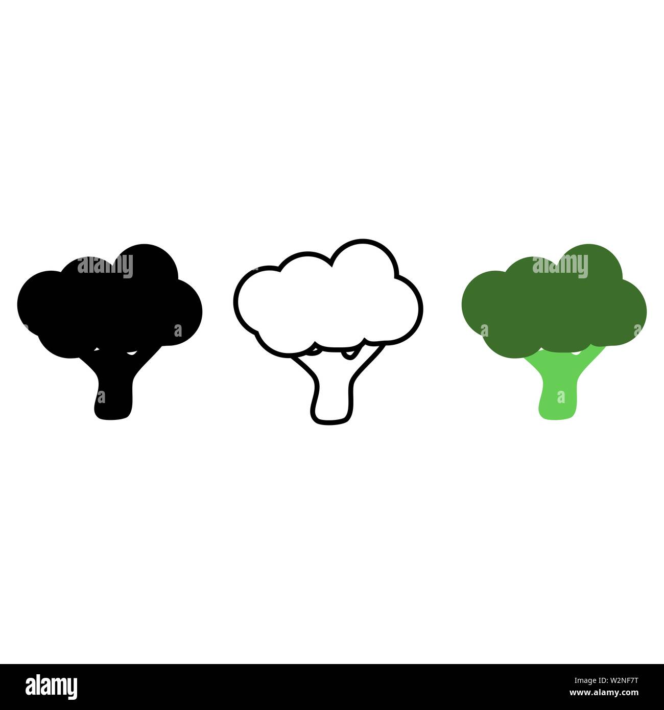 Broccoli food sign icon. Vector eps10 food sign Stock Vector Image ...