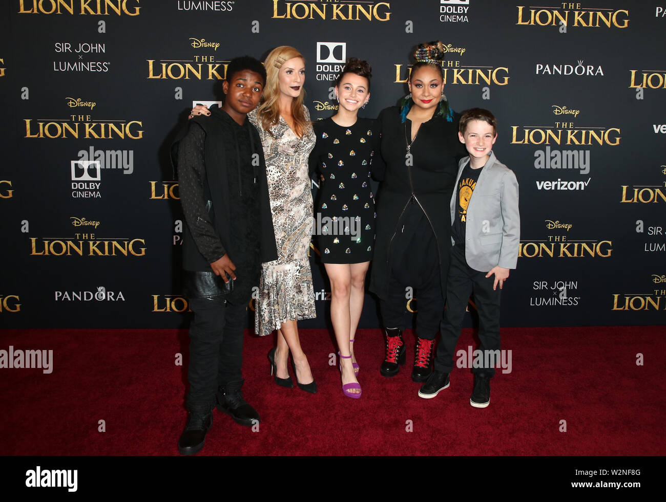 Hollywood, Ca. 9th July, 2019. Issac Brown, Anneliese van der Pol, Sky ...