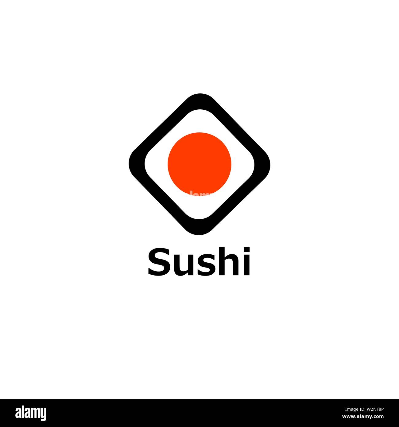 sushi logo background. Japan food icon. Vector Stock Vector Image & Art ...