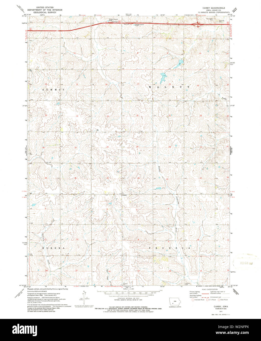 Map of canby hi-res stock photography and images - Alamy