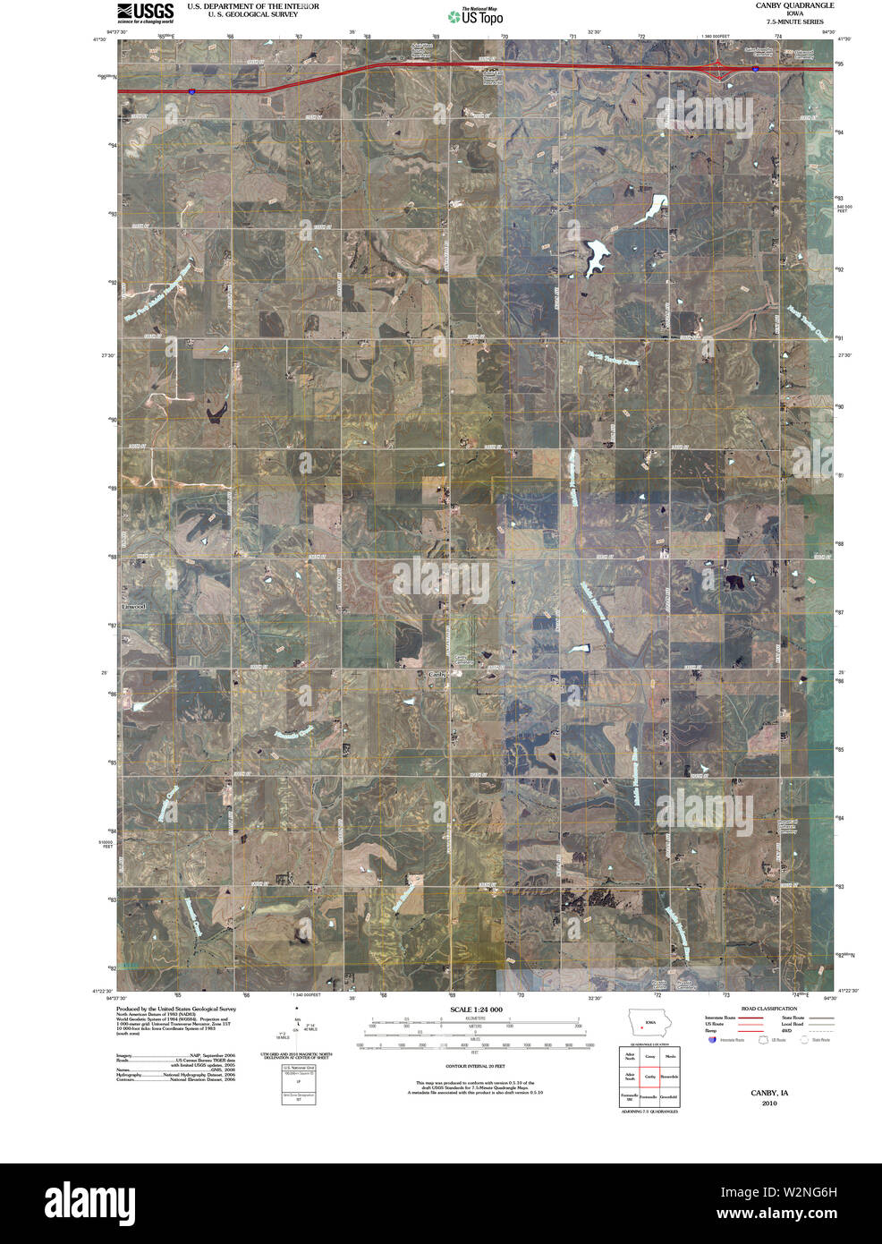 Map of canby hi-res stock photography and images - Alamy