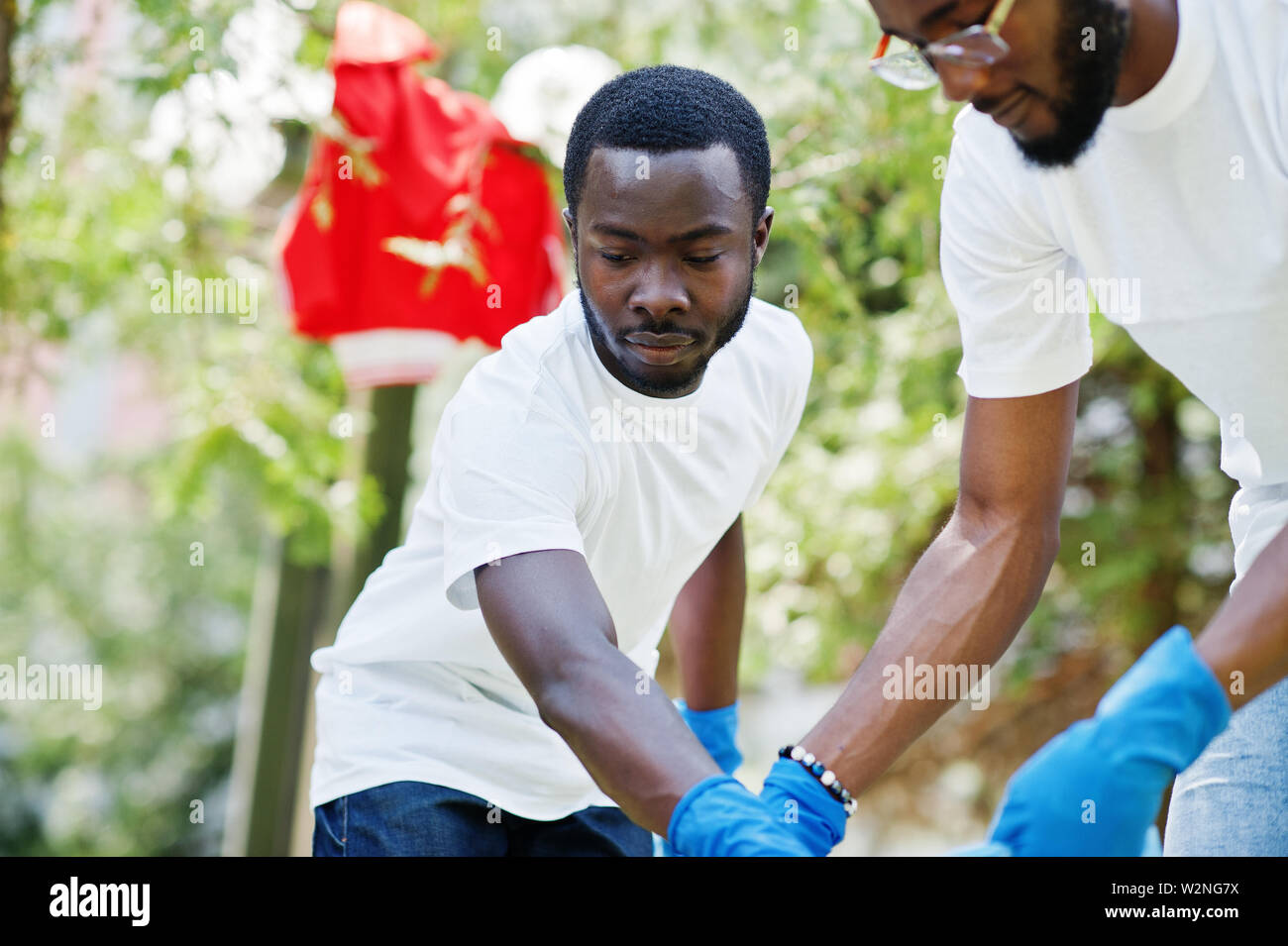 Diverse young group trash hi-res stock photography and images - Alamy