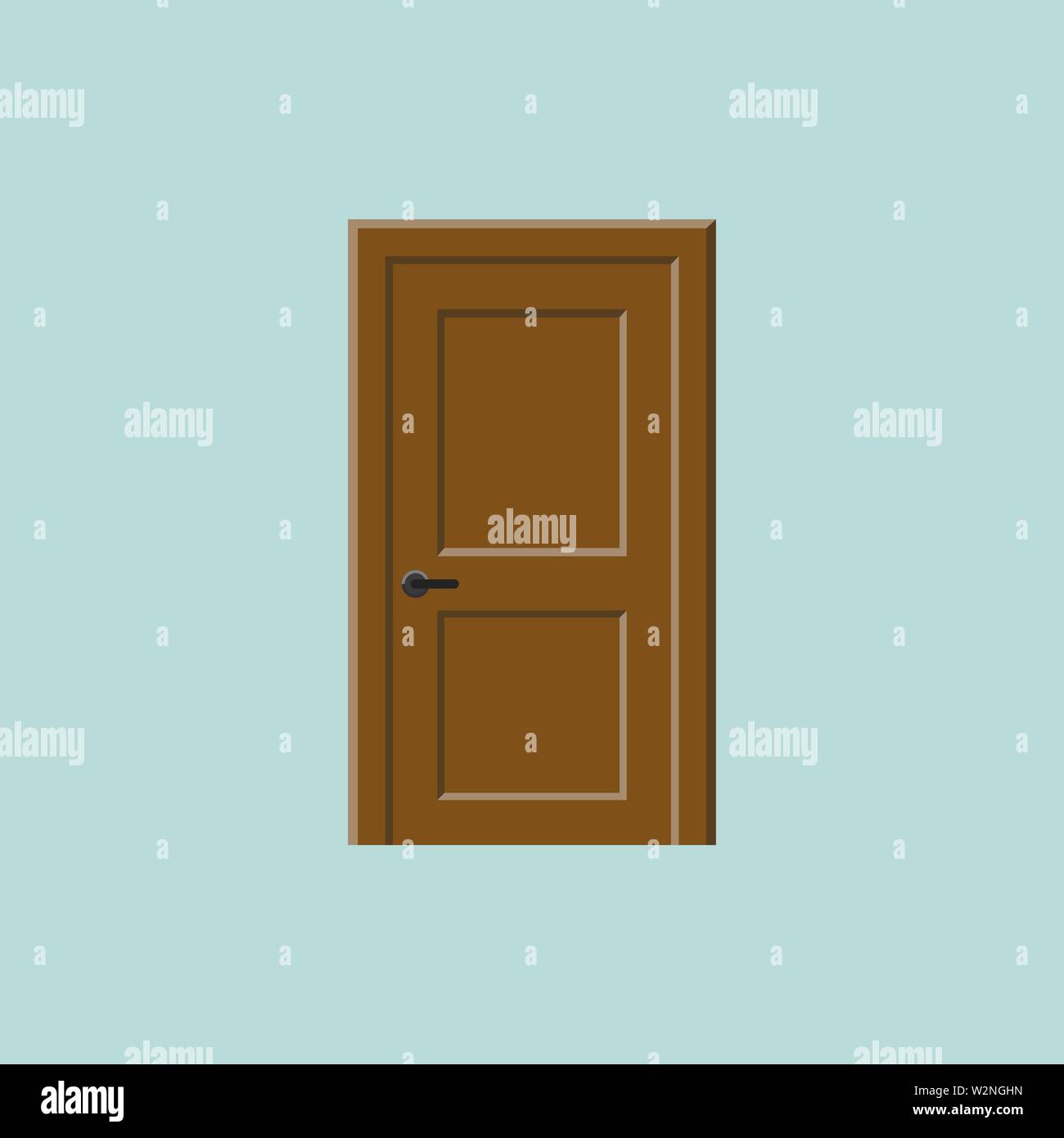 White blank door in Stock Vector Images - Alamy