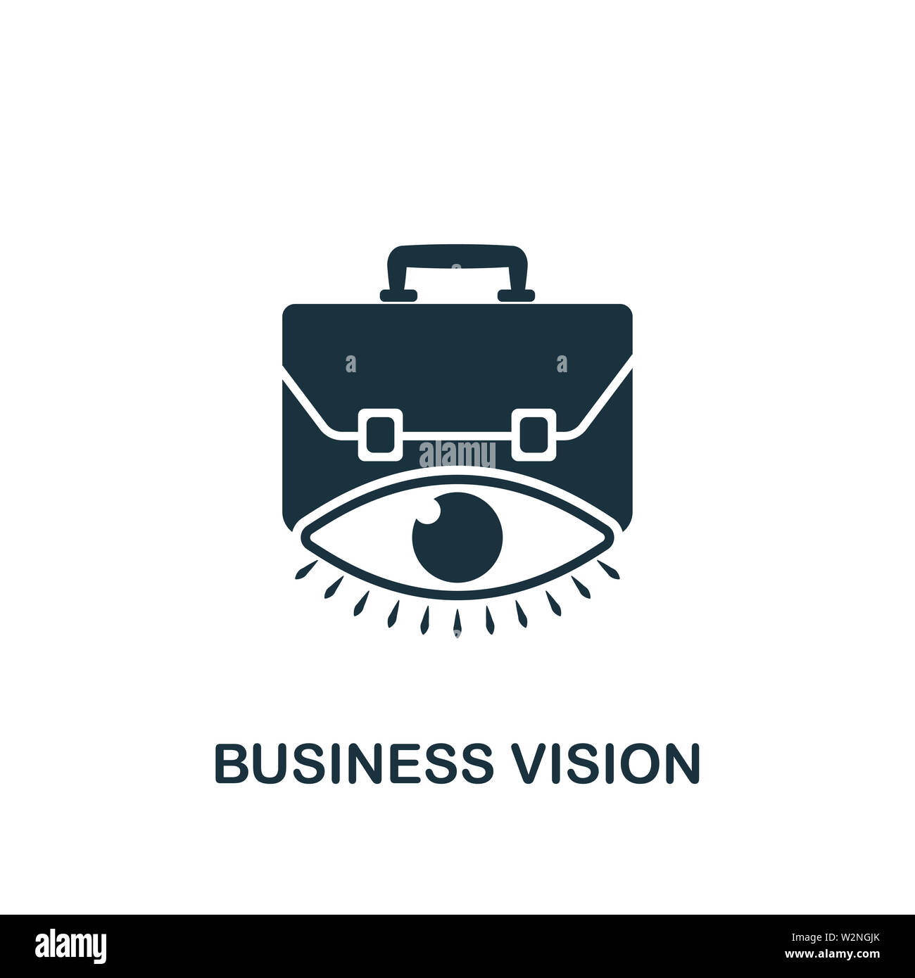 Business Vision icon. Creative element design from business strategy ...