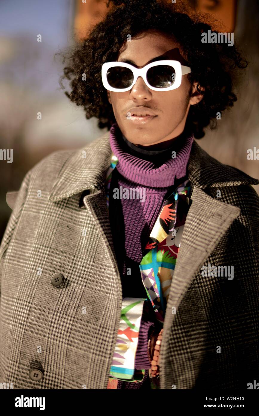 young fashion model man, in Paris, France Stock Photo - Alamy