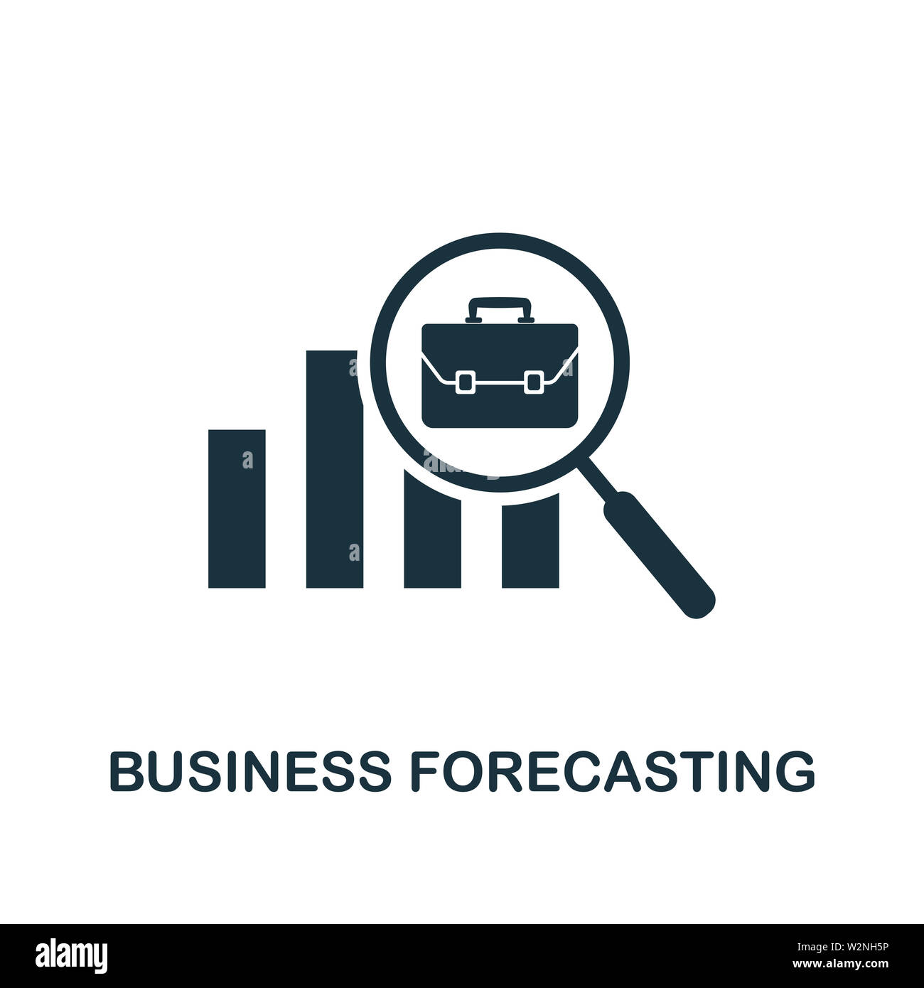 Business Forecasting icon. Creative element design from business ...