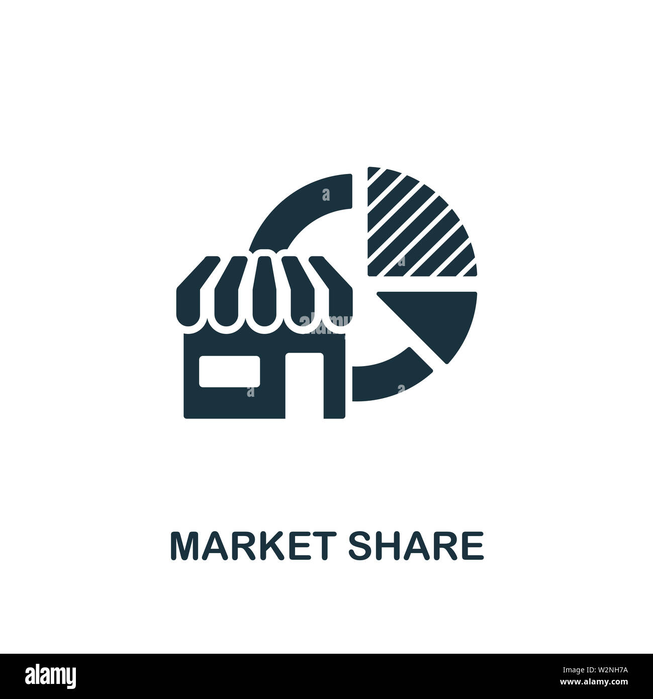 Market Share icon. Creative element design from business strategy icons ...