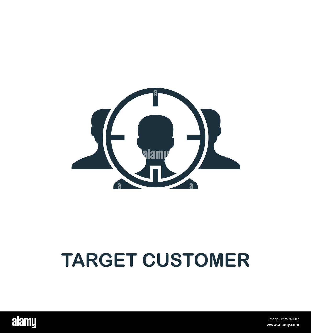 Target Customer icon. Creative element design from business strategy ...