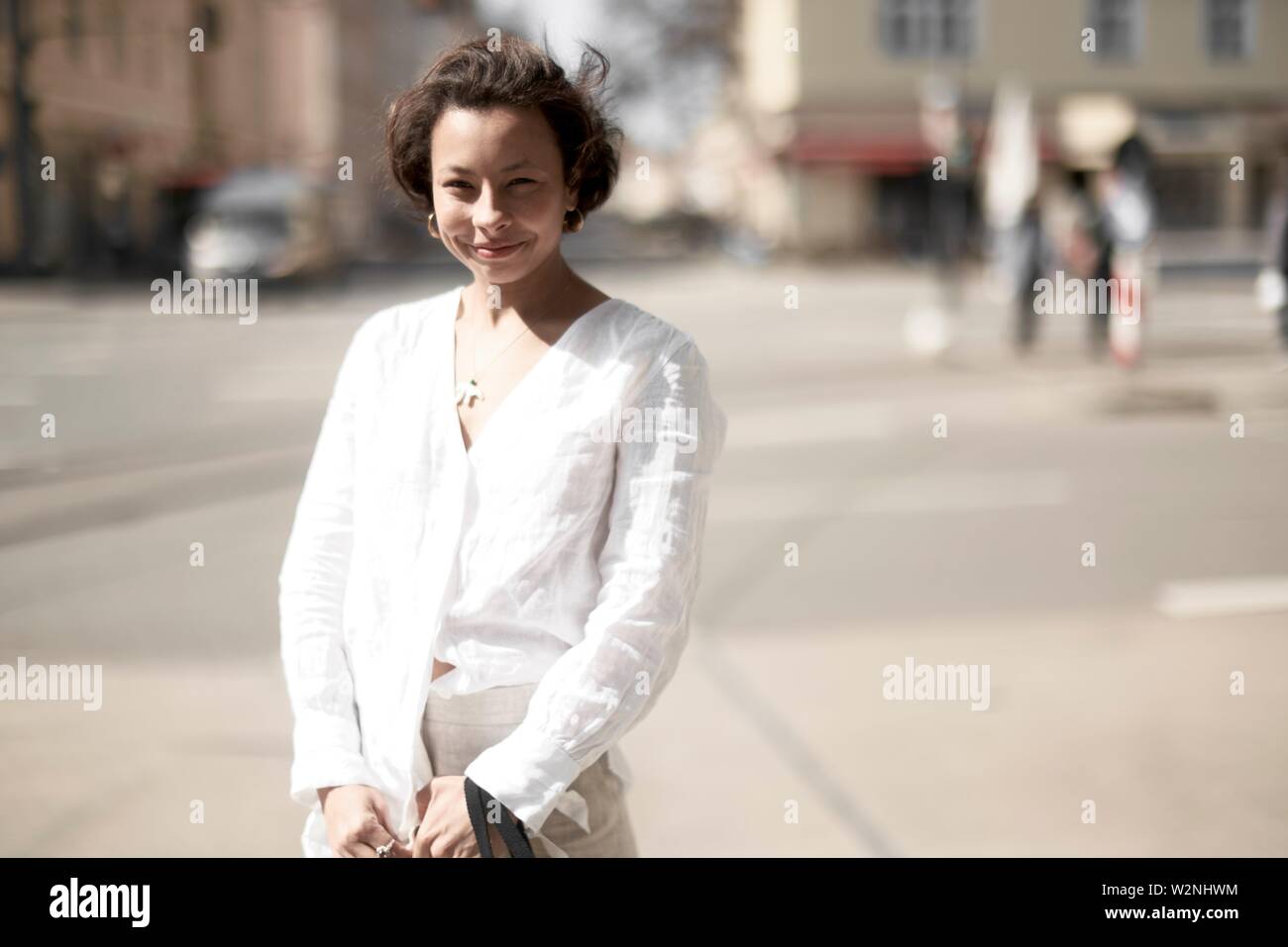 Coy Smile High Resolution Stock Photography and Images - Alamy