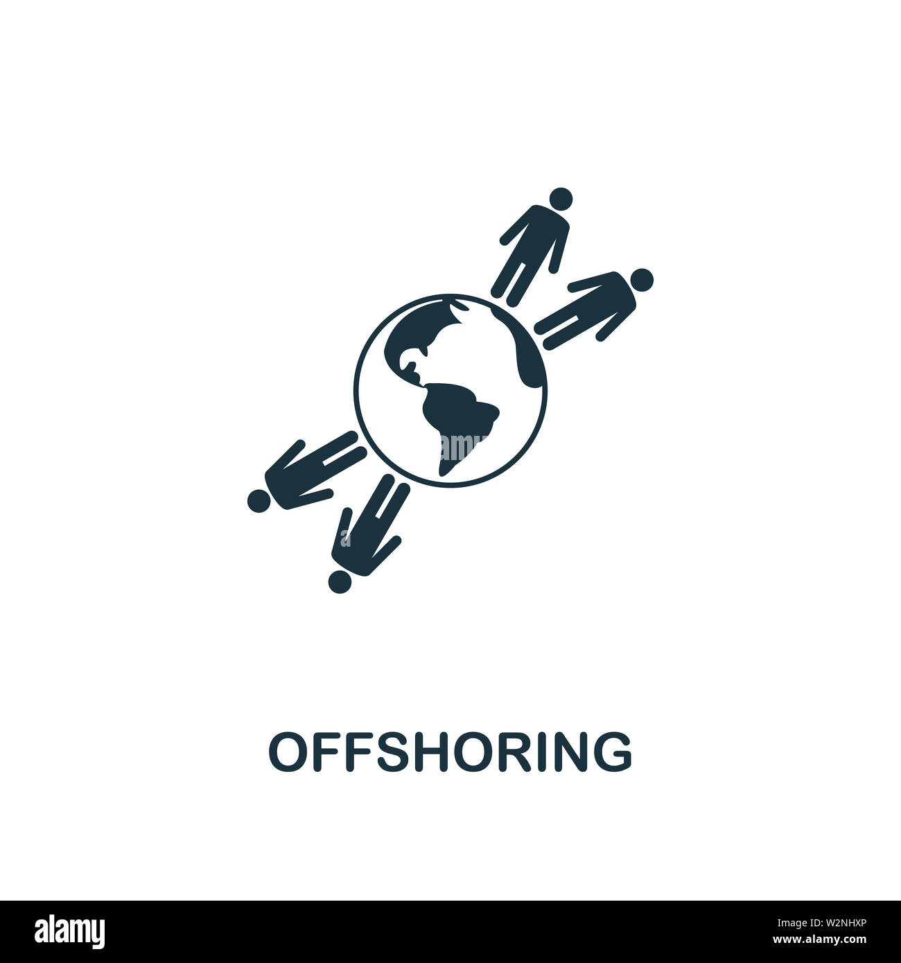 Offshoring icon. Creative element design from business strategy icons ...