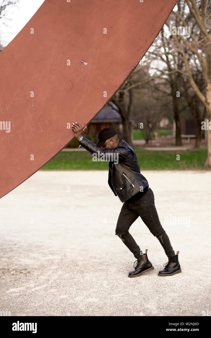 Human statue in munich hi-res stock photography and images - Alamy