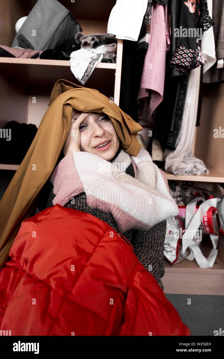 Messy wardrobe hi-res stock photography and images - Alamy