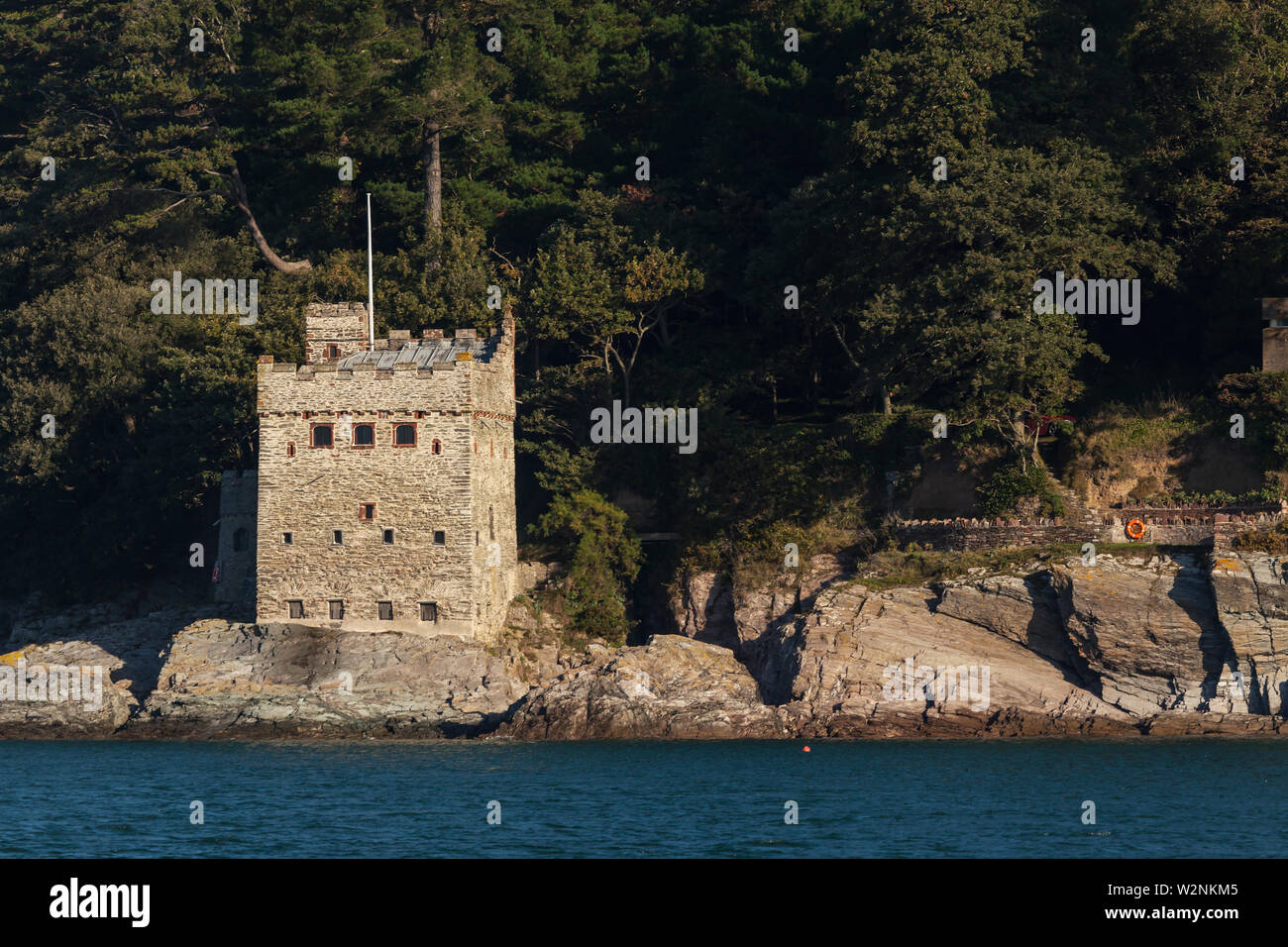 Old Castle on River Dart Stock Photo - Alamy