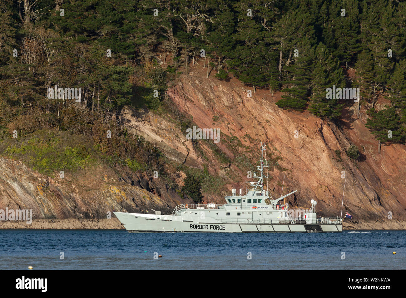 Border Force boat in Dartmouth Stock Photo - Alamy