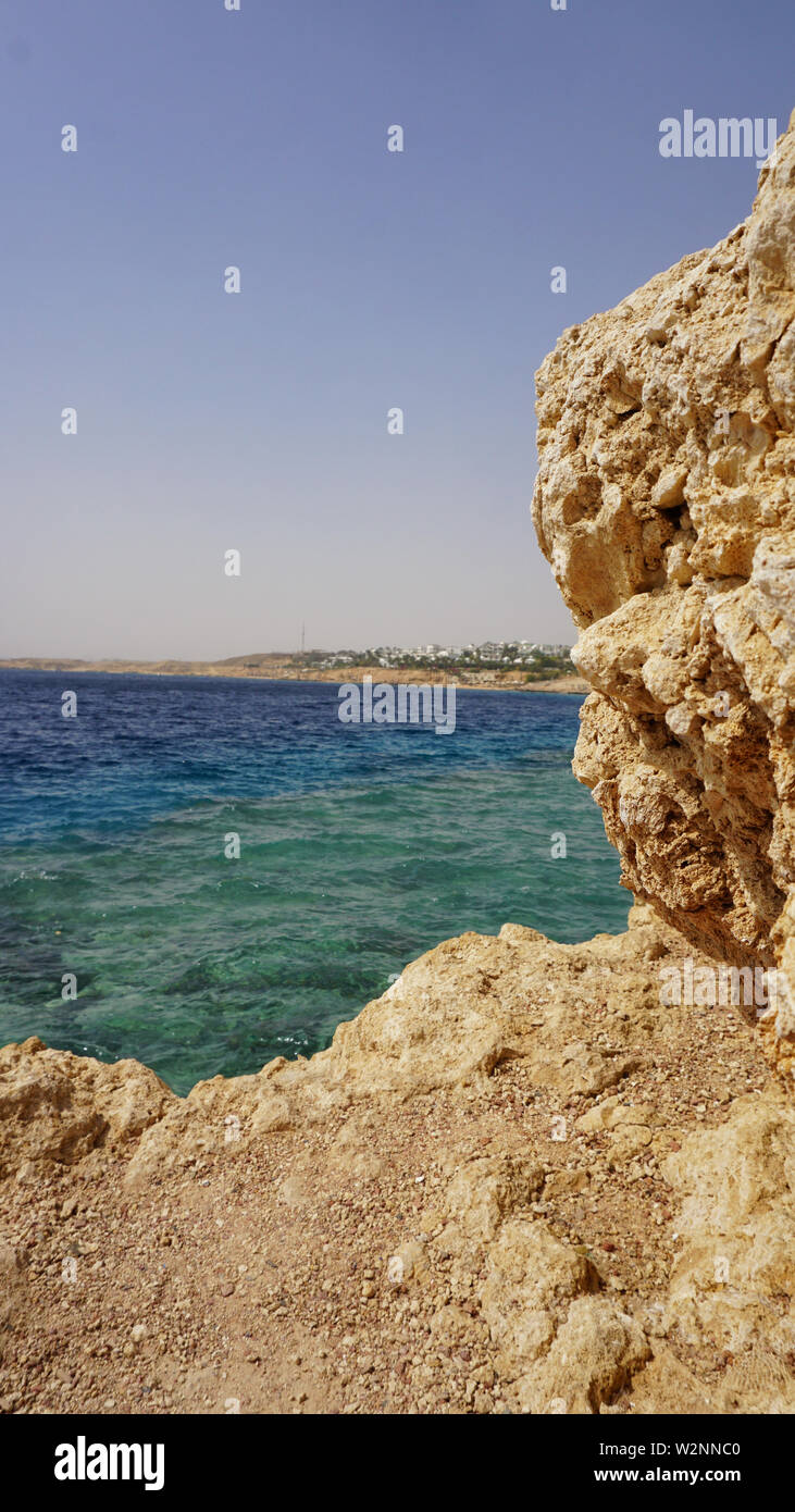 Red sea rocks Landscape in Sharm al shaikh Egypt Stock Photo - Alamy