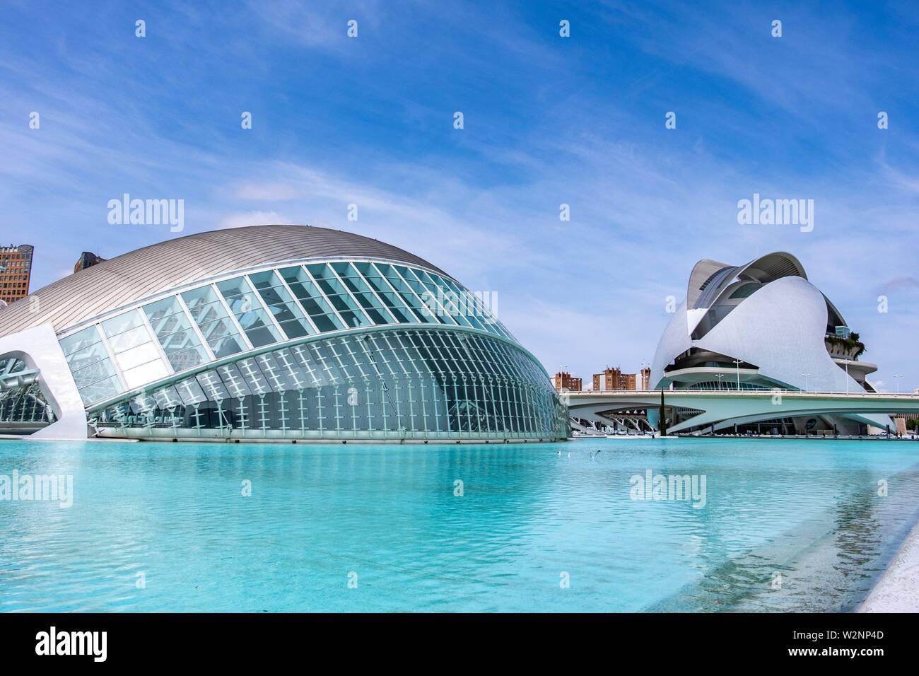 Planetarium and Palau de les Artes, Ciudad de las artes y las ciencias ...