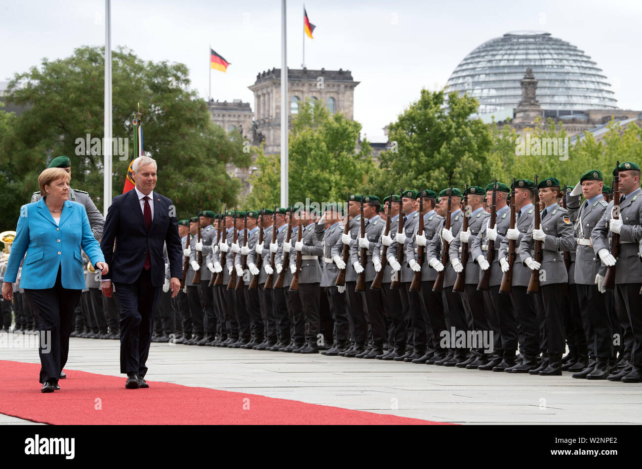 Berlin, Germany. 10th July, 2019. Federal Chancellor Angela Merkel (CDU ...