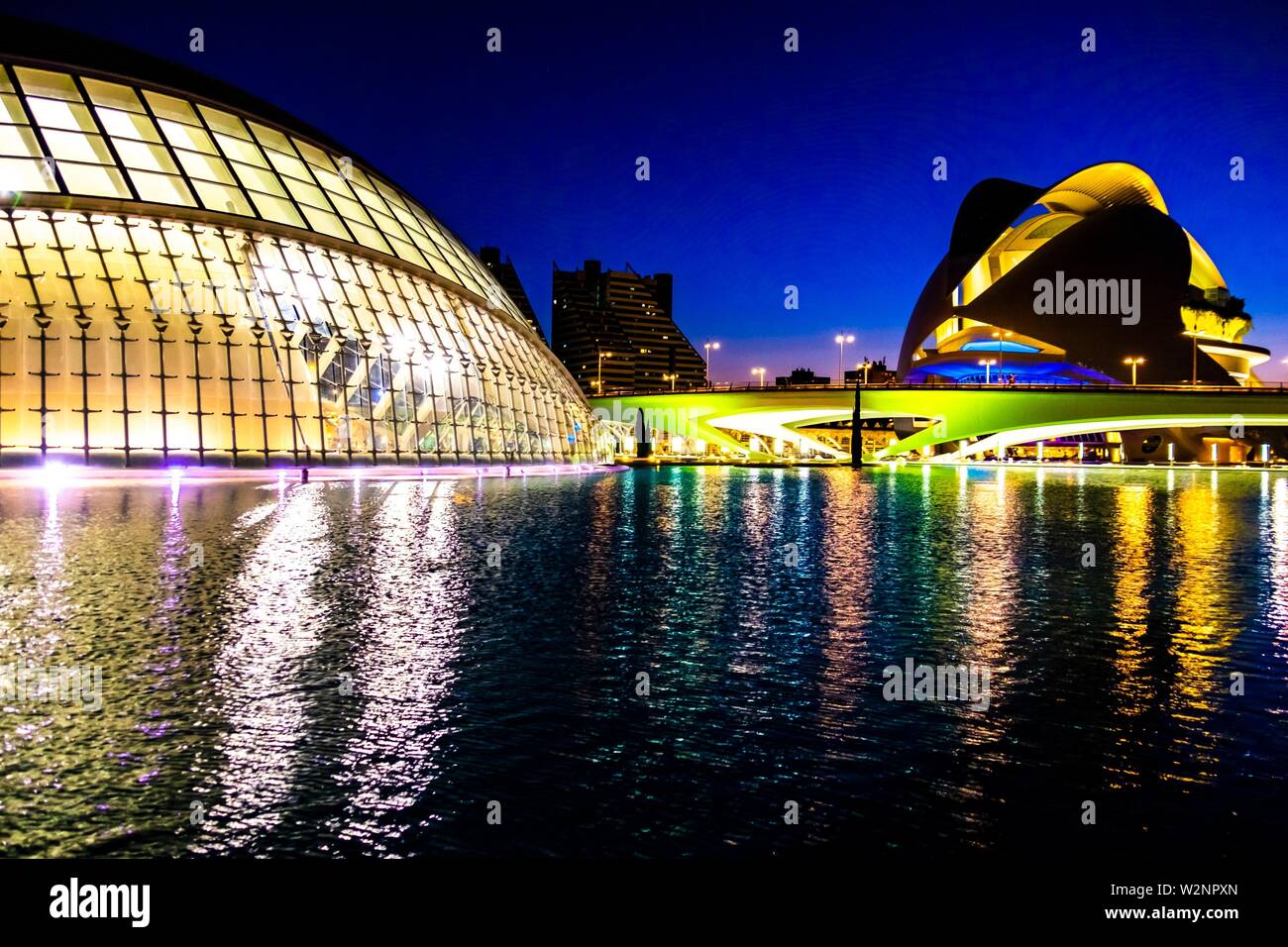 Palau de les Artes and the Planetarium, Valencia, Spain, Europe Stock ...