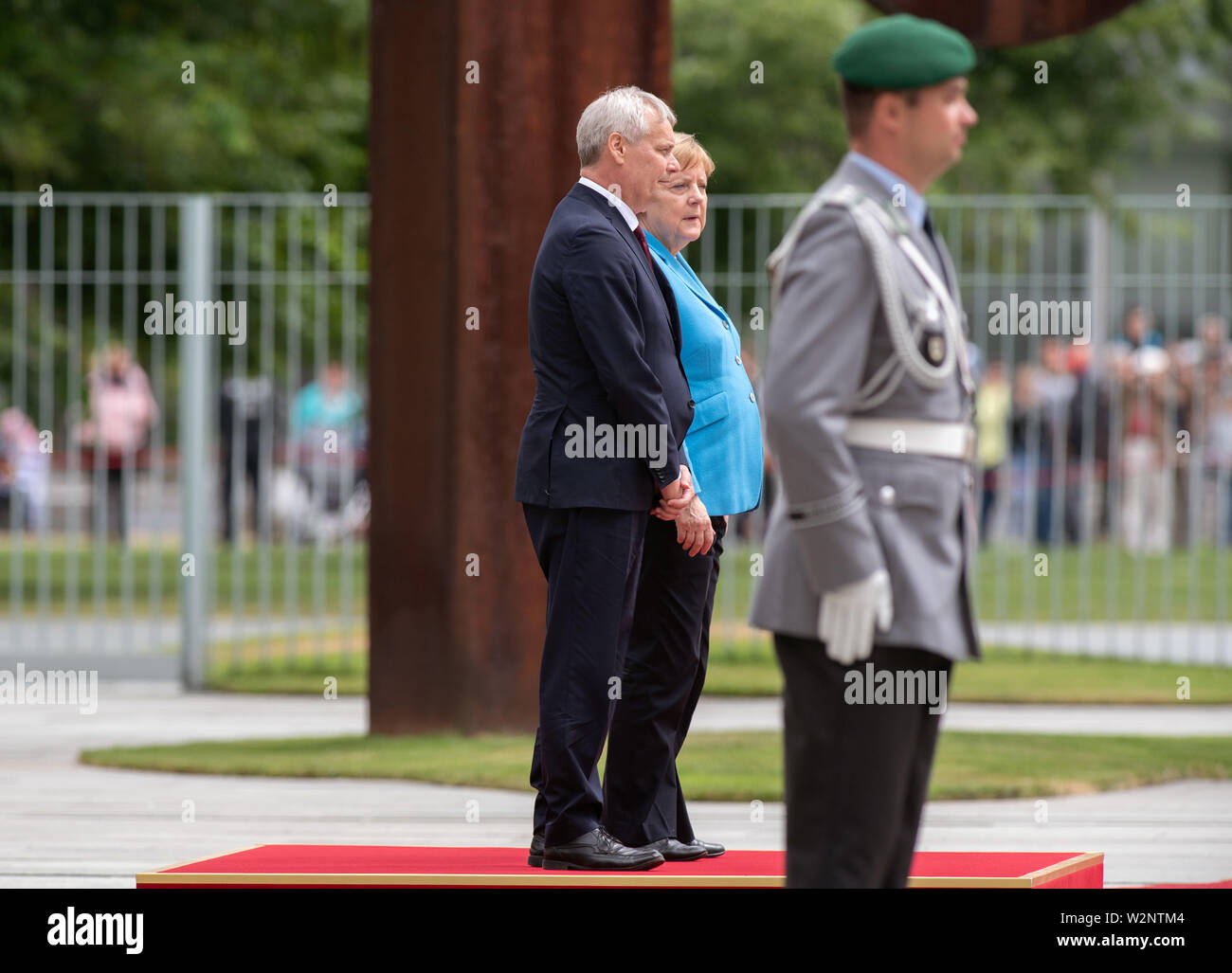 Berlin, Germany. 10th July, 2019. Federal Chancellor Angela Merkel (CDU ...