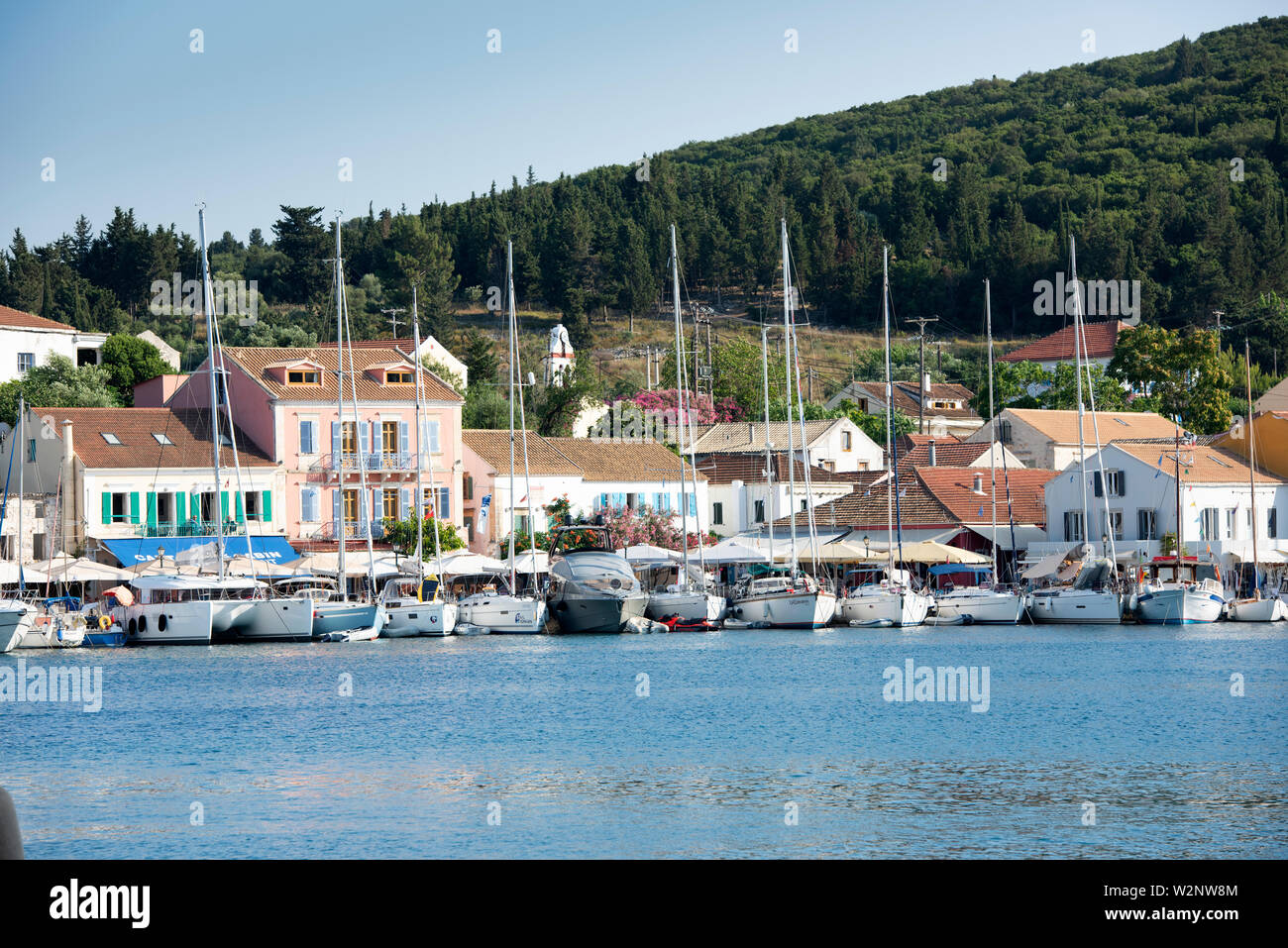 Fiskardo Port Kefalonia Greece Stock Photo - Alamy