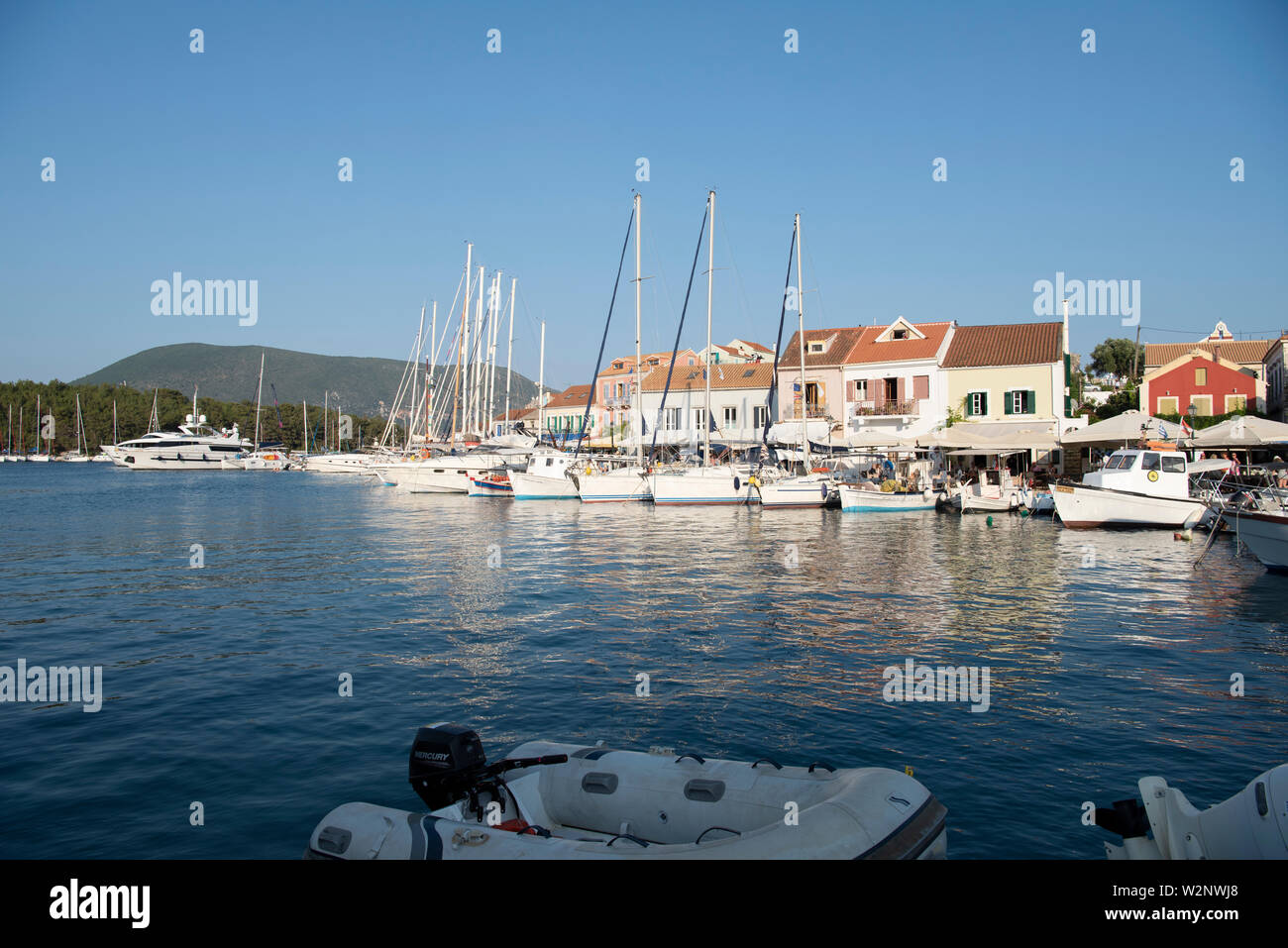 Fiskardo Port Kefalonia Greece Stock Photo - Alamy