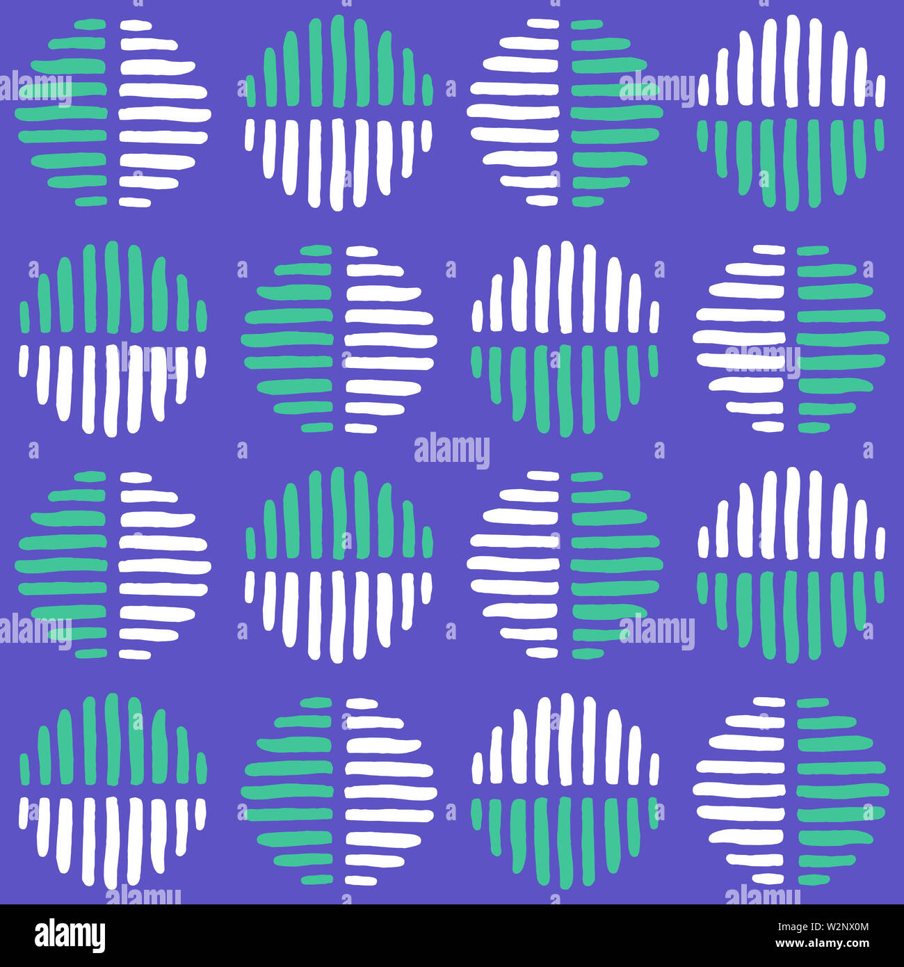 An abstract striped spots pattern, created of hand drawn shapes Stock ...