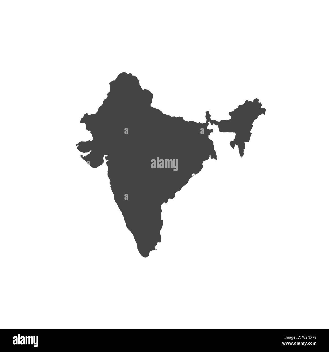 India map Black and White Stock Photos & Images - Alamy