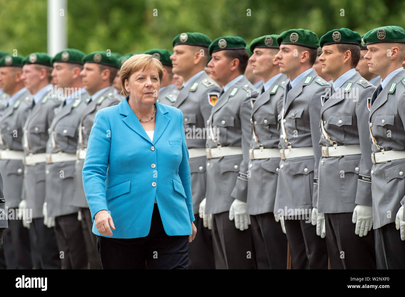 Berlin, Germany. 10th July, 2019. Federal Chancellor Angela Merkel (CDU ...