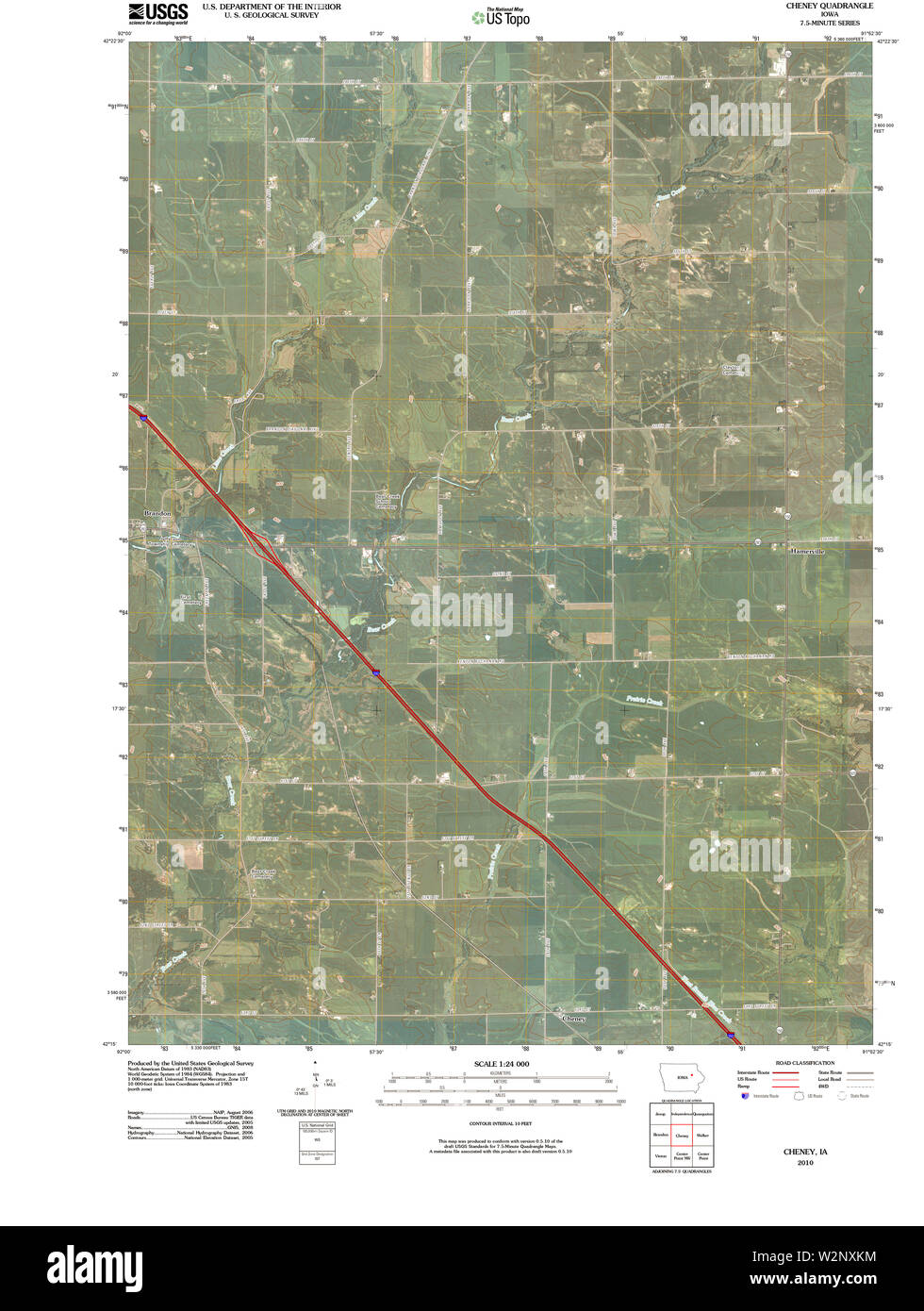 Map of cheney Cut Out Stock Images & Pictures - Alamy
