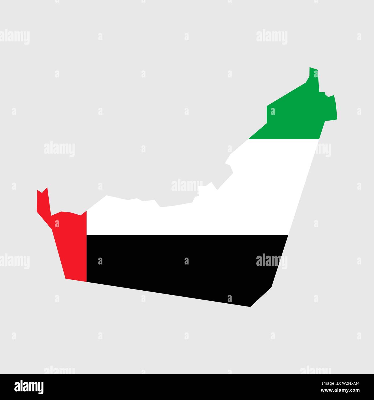 Emirates flag map isolated on grey back Stock Vector Image & Art - Alamy