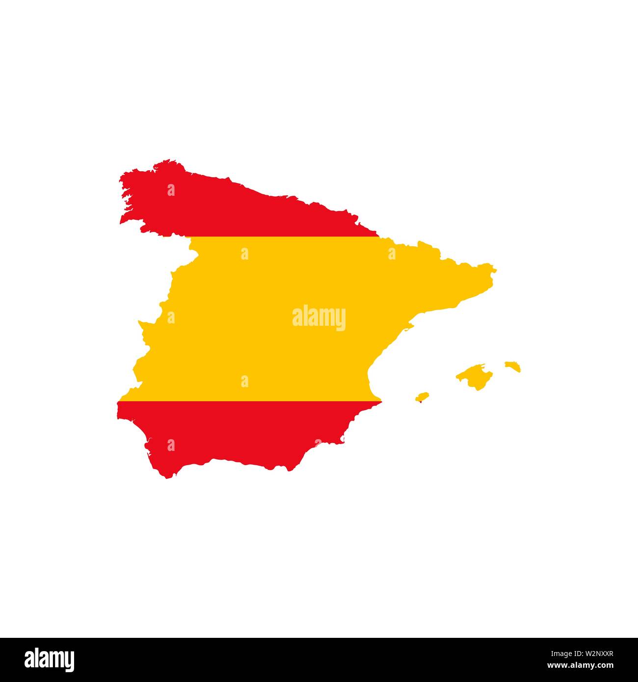 spain map flag sign background. Vector eps10 Stock Vector Image & Art ...