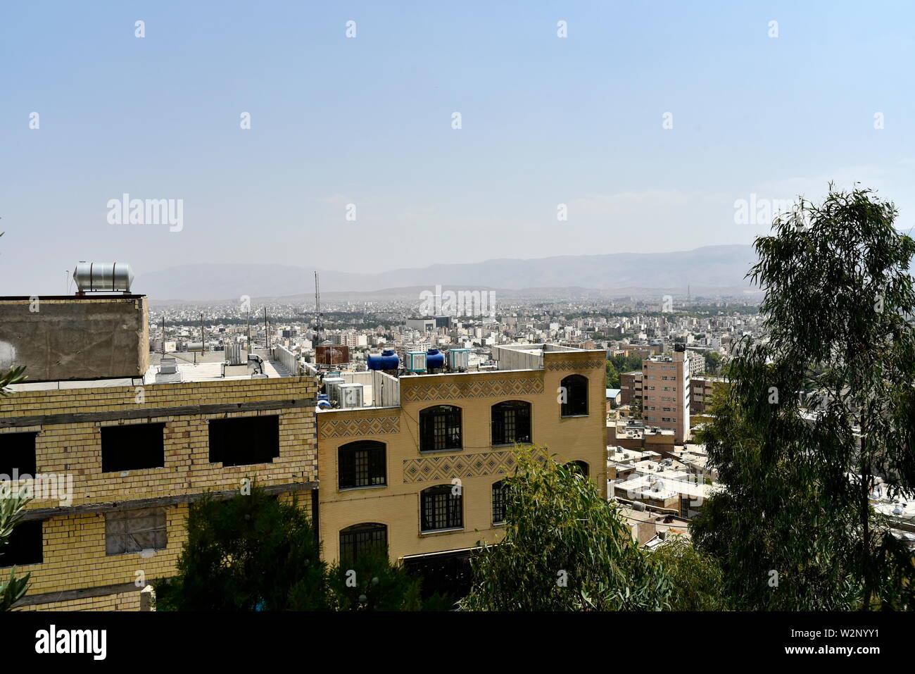 Shiraz, Fars Province, Iran, June 24, 2019 the the aerial view of ...