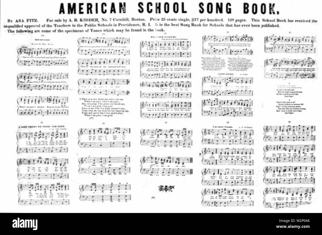 1843 Kidder Cornhill Boston Stock Photo - Alamy