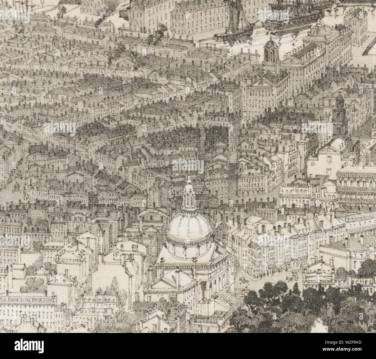 Map of boston 1850 hi-res stock photography and images - Alamy