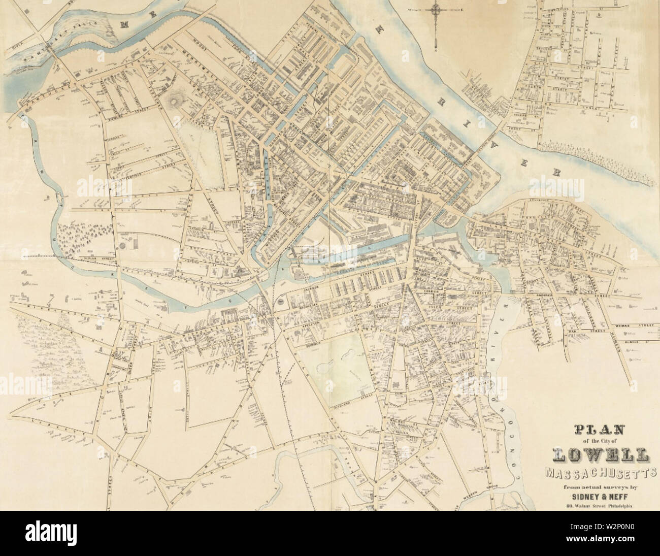 Lowell massachusetts 1850 hi-res stock photography and images - Alamy