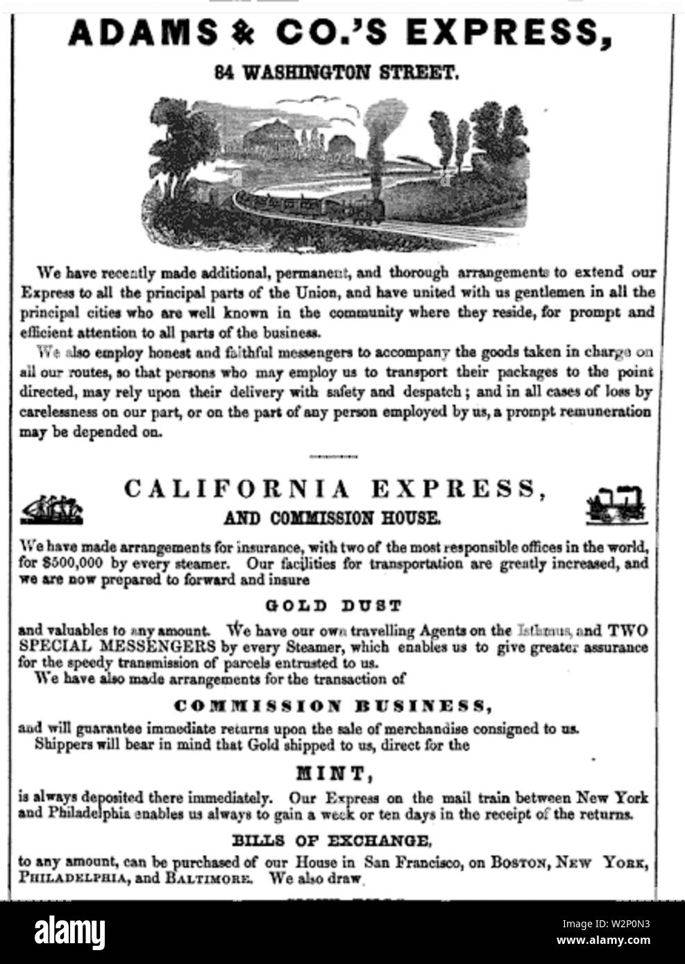 Adams express hi-res stock photography and images - Alamy