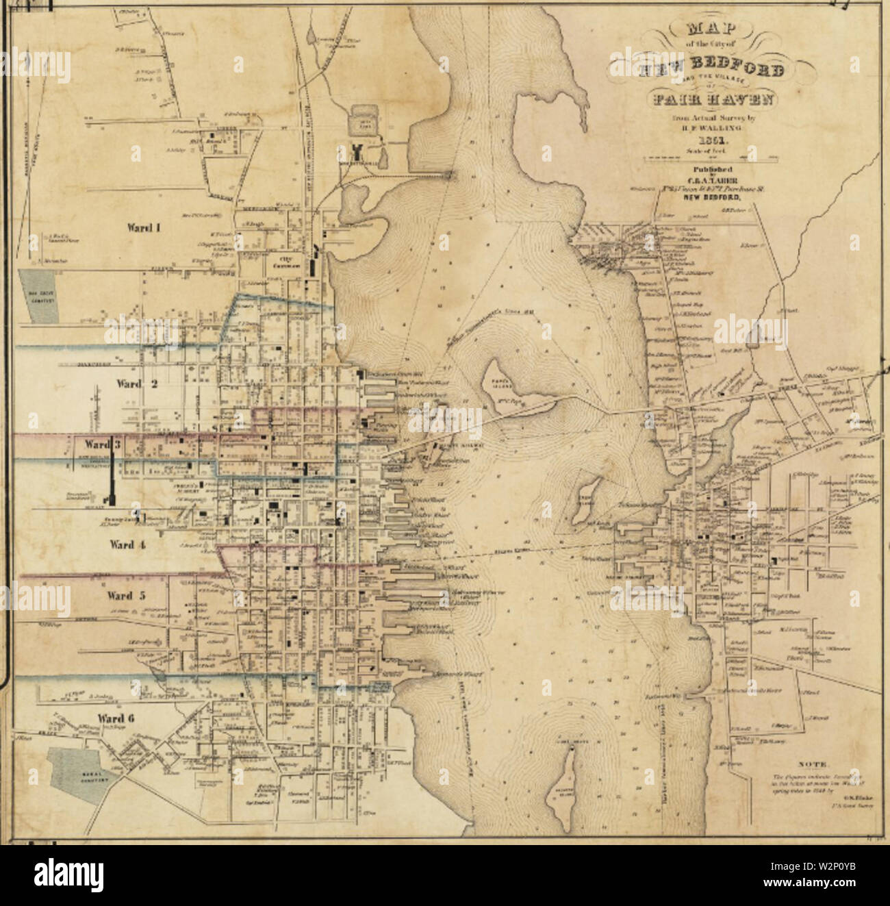 Map of bedford hi-res stock photography and images - Alamy