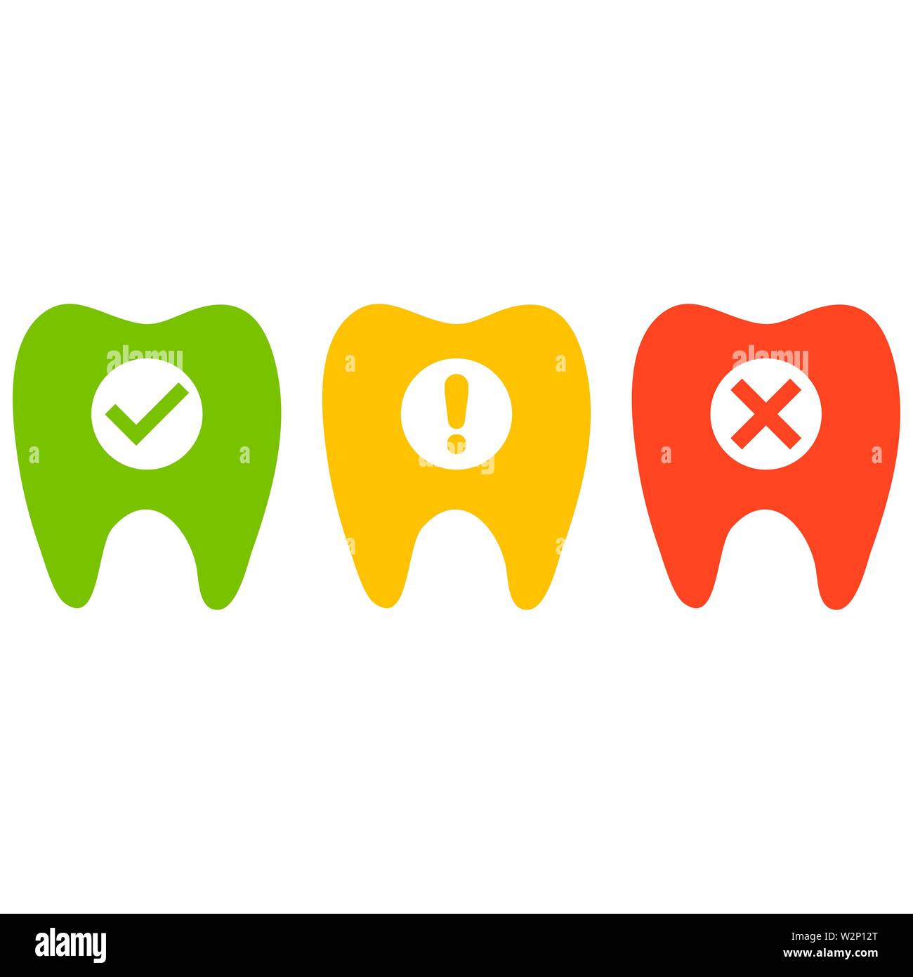 Teeth infographic sign set background. Vector eps10 Stock Vector Image ...